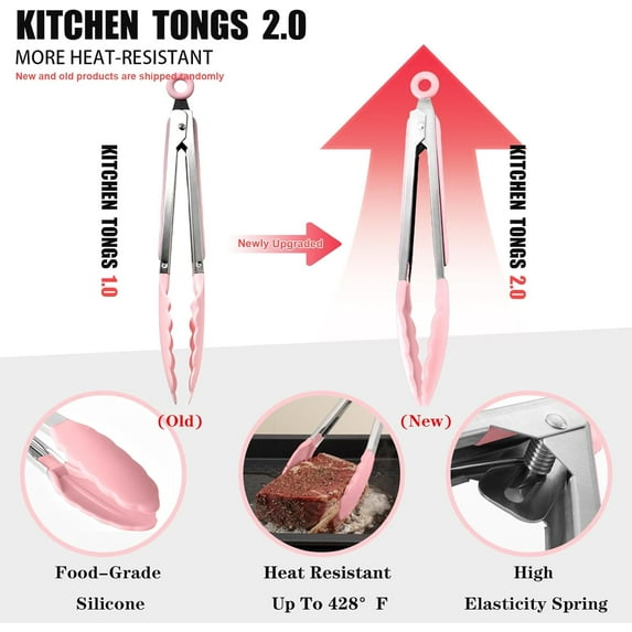 LIDUI-Silicone Kitchen Utensils Set - 15 Pieces Non Toxic Silicone ...