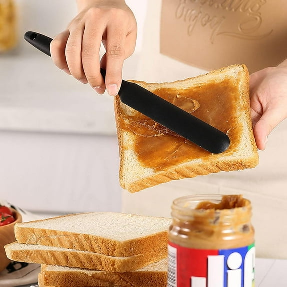 LIDUI-Silicone Spatula Set for Jam Jar & Baking - Heat-Resistant Small ...