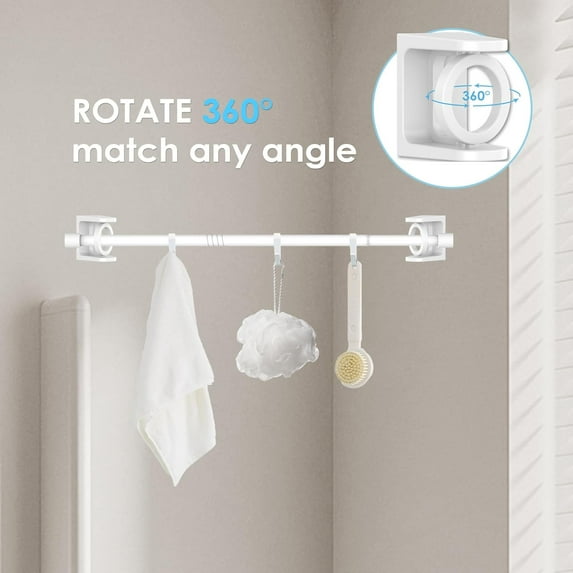 LIDUI-Spring Tension Shower Curtain Rods 24 to 36 Small Tension Rod ...