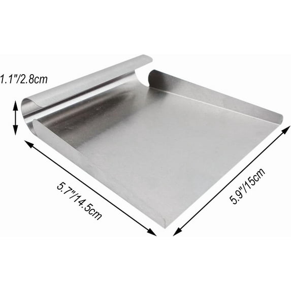 LIDUI-Stainless Steel Scooper for Food, Large One-Piece Cast Square ...