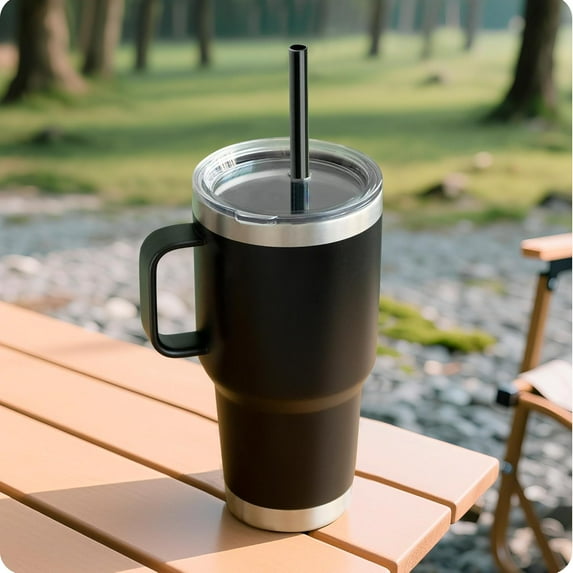 LIDUI-Straws for YETI 42 oz Tumber, 4 Pcs Reusable Straws Replacement ...