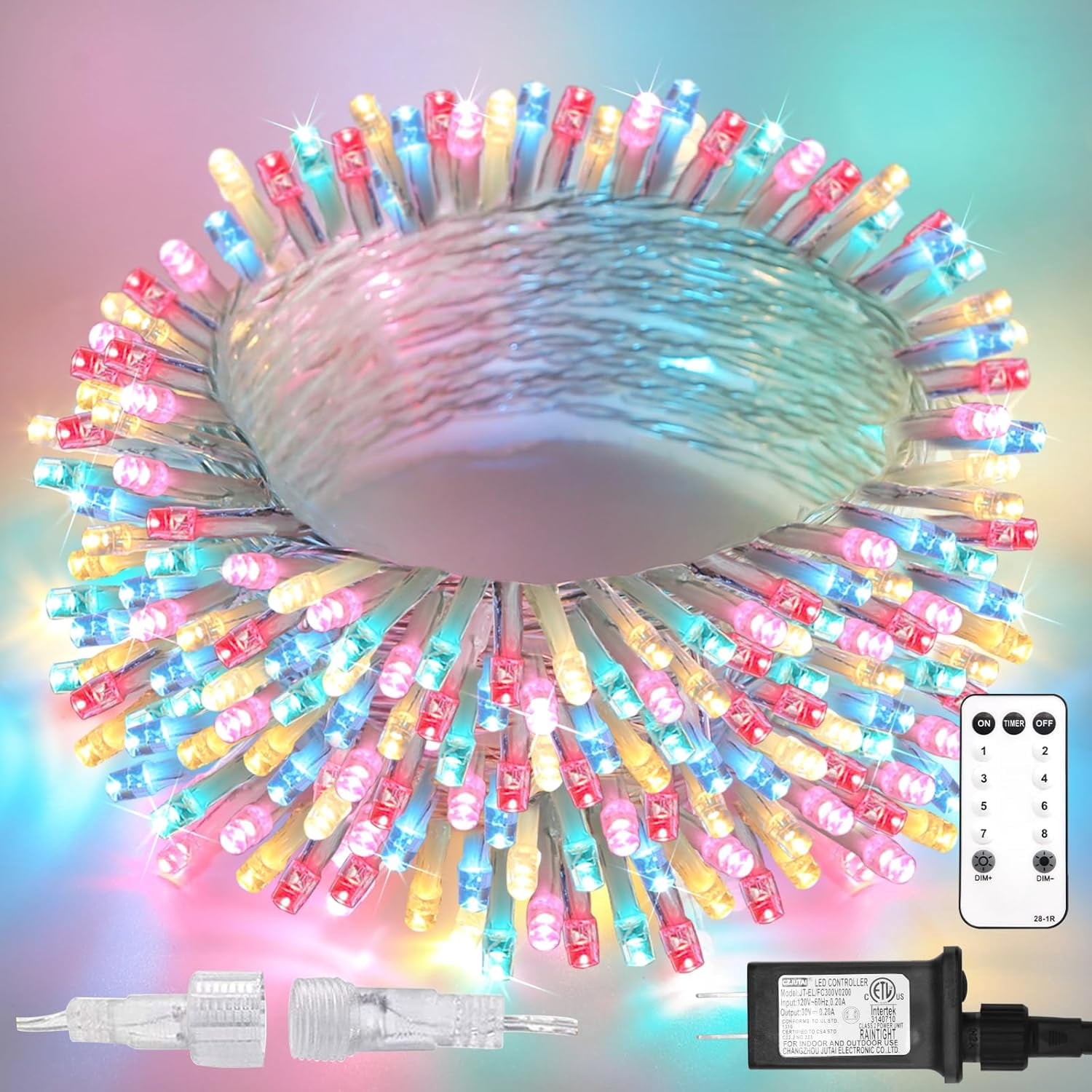 LIDUI-String Lights Indoor Bedroom, 66ft 200 Led Christmas Light ...