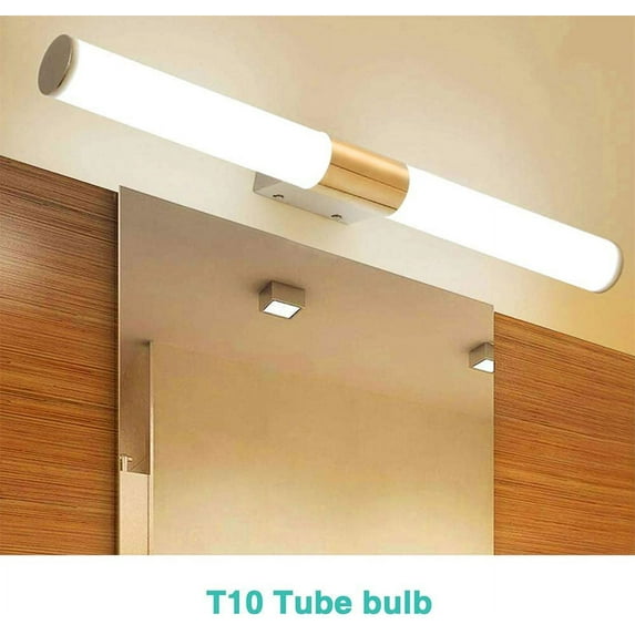 LIDUI-T10 Frosted LED Bulbs Warm White 2700K,Dimmable 6W LED Tubular ...