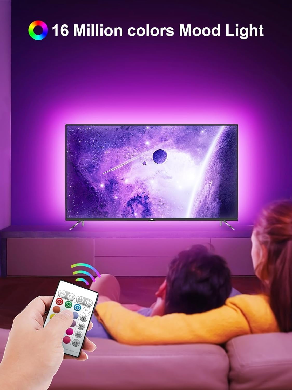 LIDUI-TV Light Strip, Music Sync LED TV Backlights, for 32-50 Inch TV ...