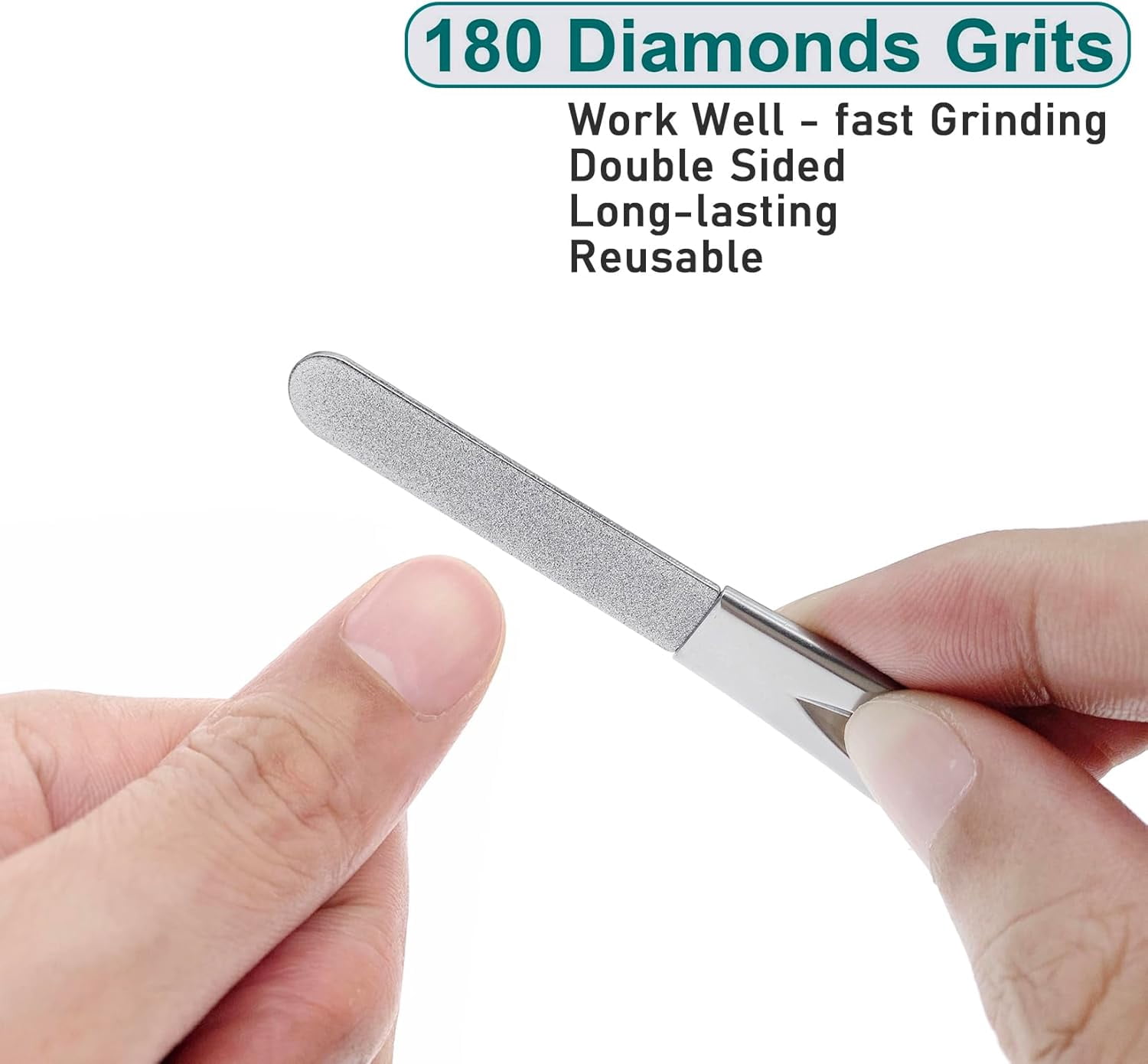 LIDUI-Toenail File for Thick Toenails, 3.6 Inch Stainless Steel Diamond ...