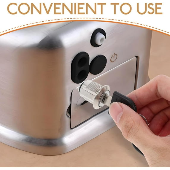 LIDUI-Toilet Paper Dispenser Lock and Keys Set Stainless Steel Key for ...