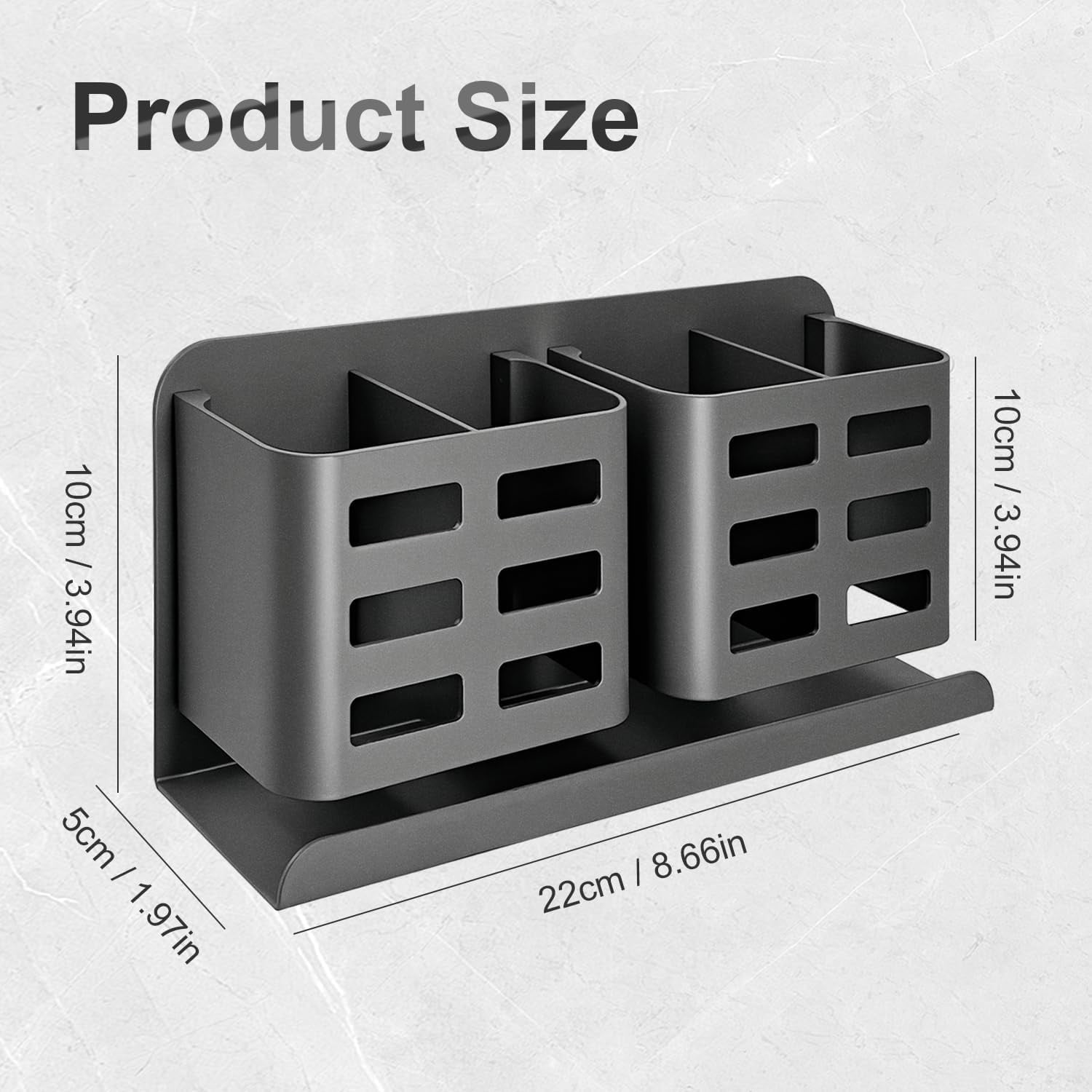 LIDUI-Tooth Brush Holder for Bathroom, Toothbrush Holder with Self ...