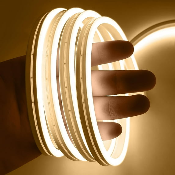 LIDUI-USB LED Neon Lights Strip Warm White, 6.6ft 5V Neon Rope Lights ...