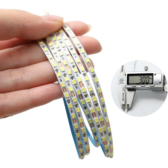 LIDUI-Ultra Narrow 3mm LED Strip Lights 6000K Daylight White, DC12V ...