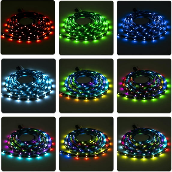 LIDUI-WS2815 (Upgraded WS2812B) Individually Addressable RGB LED 16.4ft ...