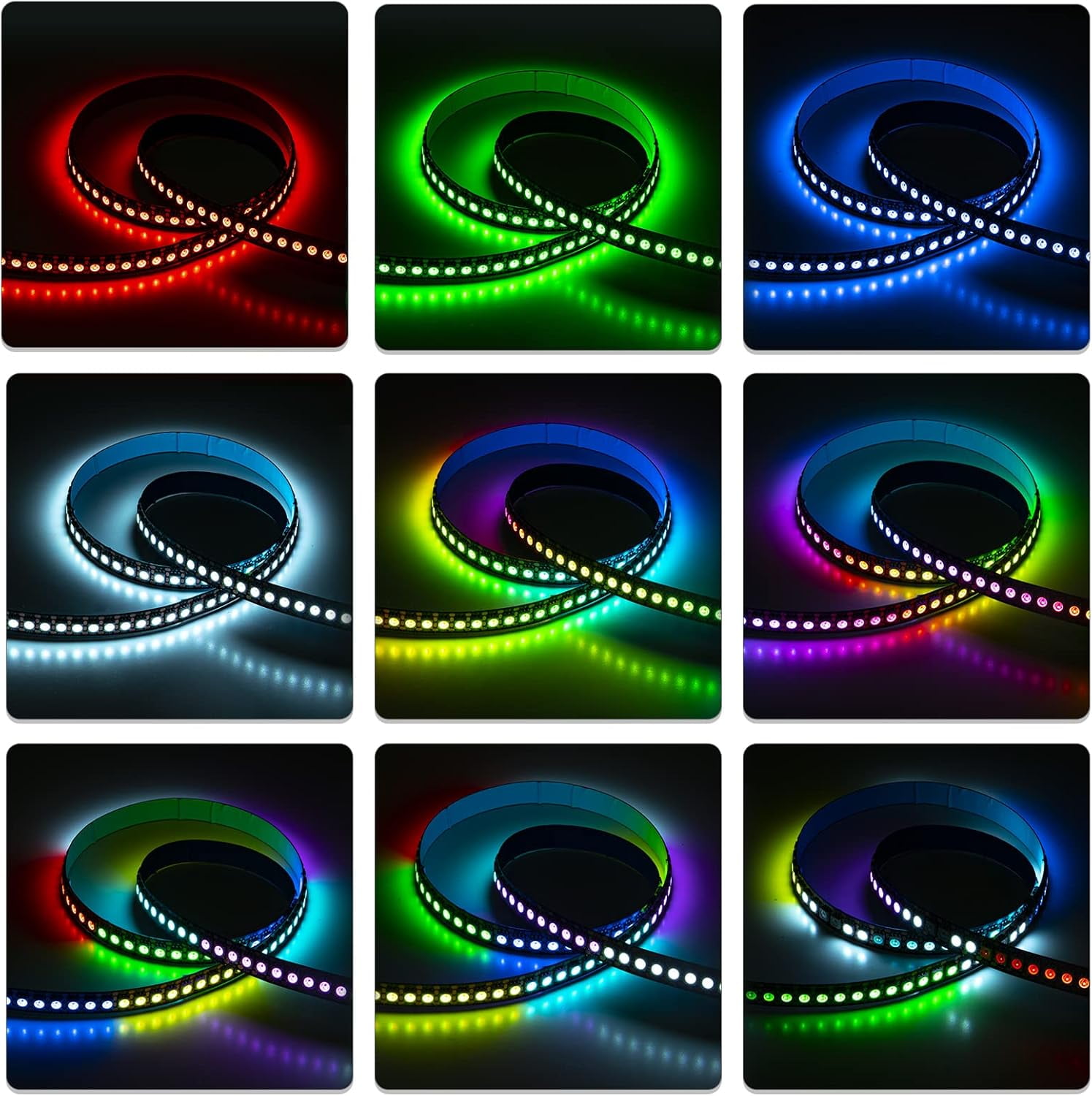 LIDUI-WS2815 (Upgraded WS2812B) Individually Addressable RGB LED 3.3ft ...