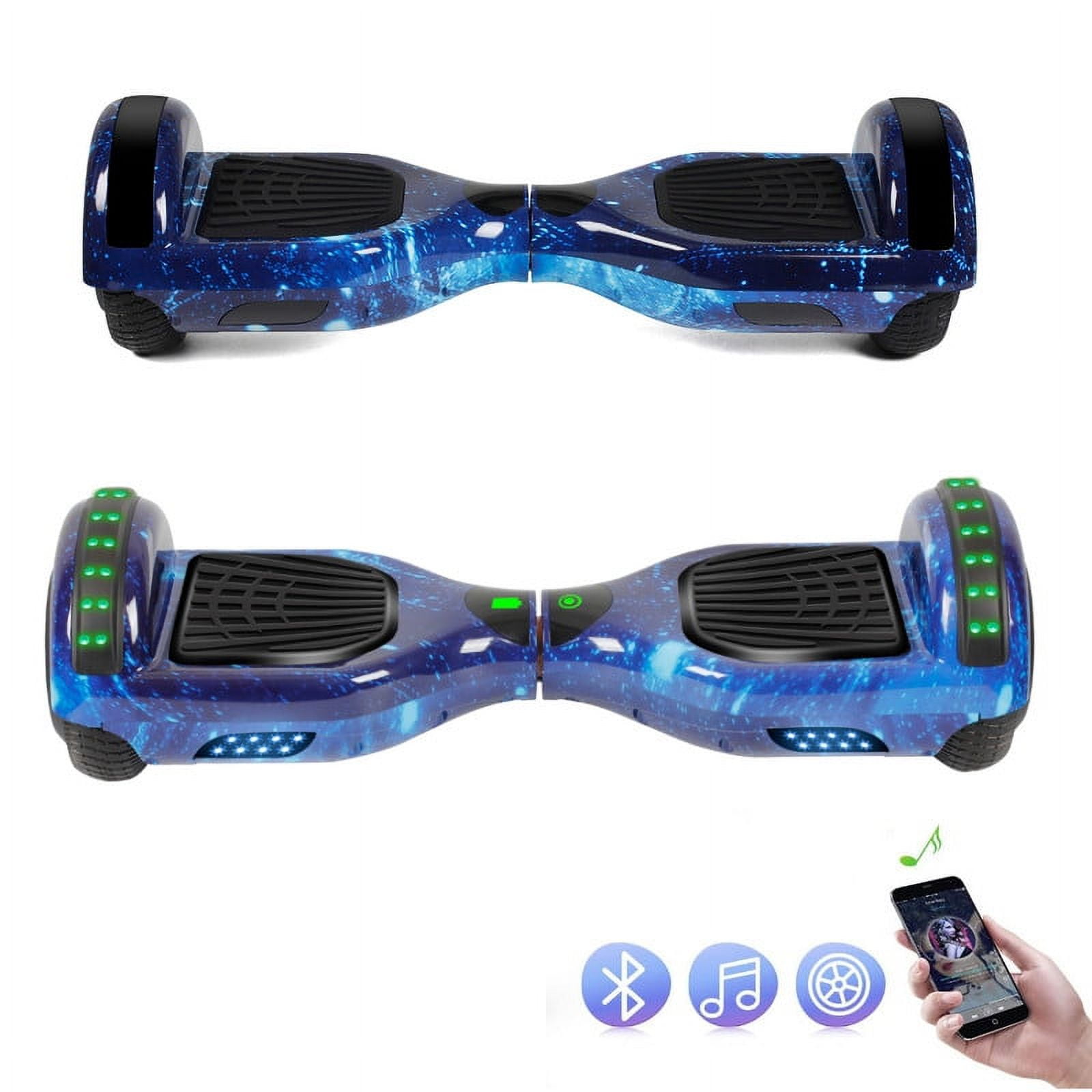 LIEAGLE 6.5" Hoverboard, Bluetooth Hoverboard with LED Lights, All ...