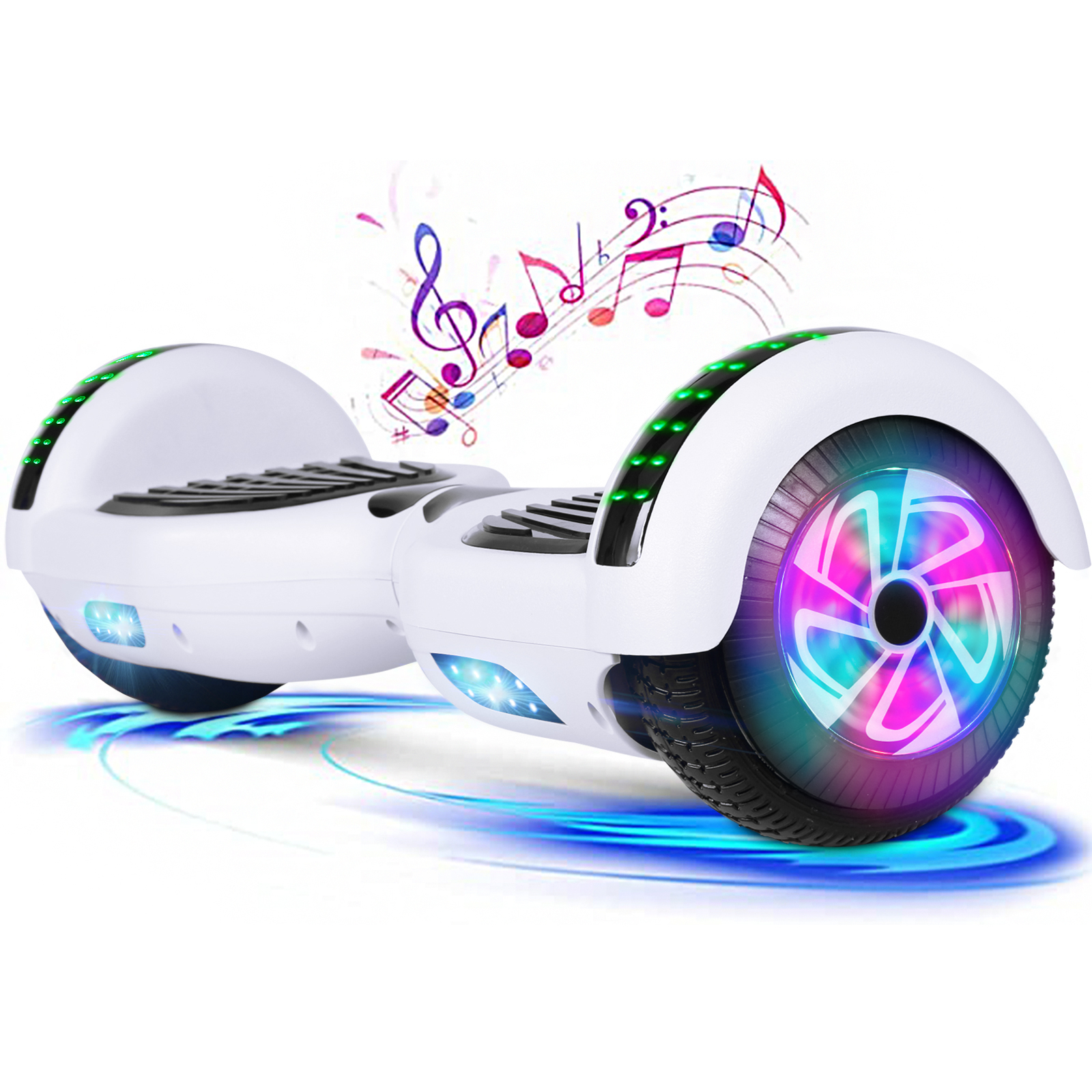 Hoverstar Flash Wheel Hoverboard 6.5 In., Bluetooth Speaker with LED ...