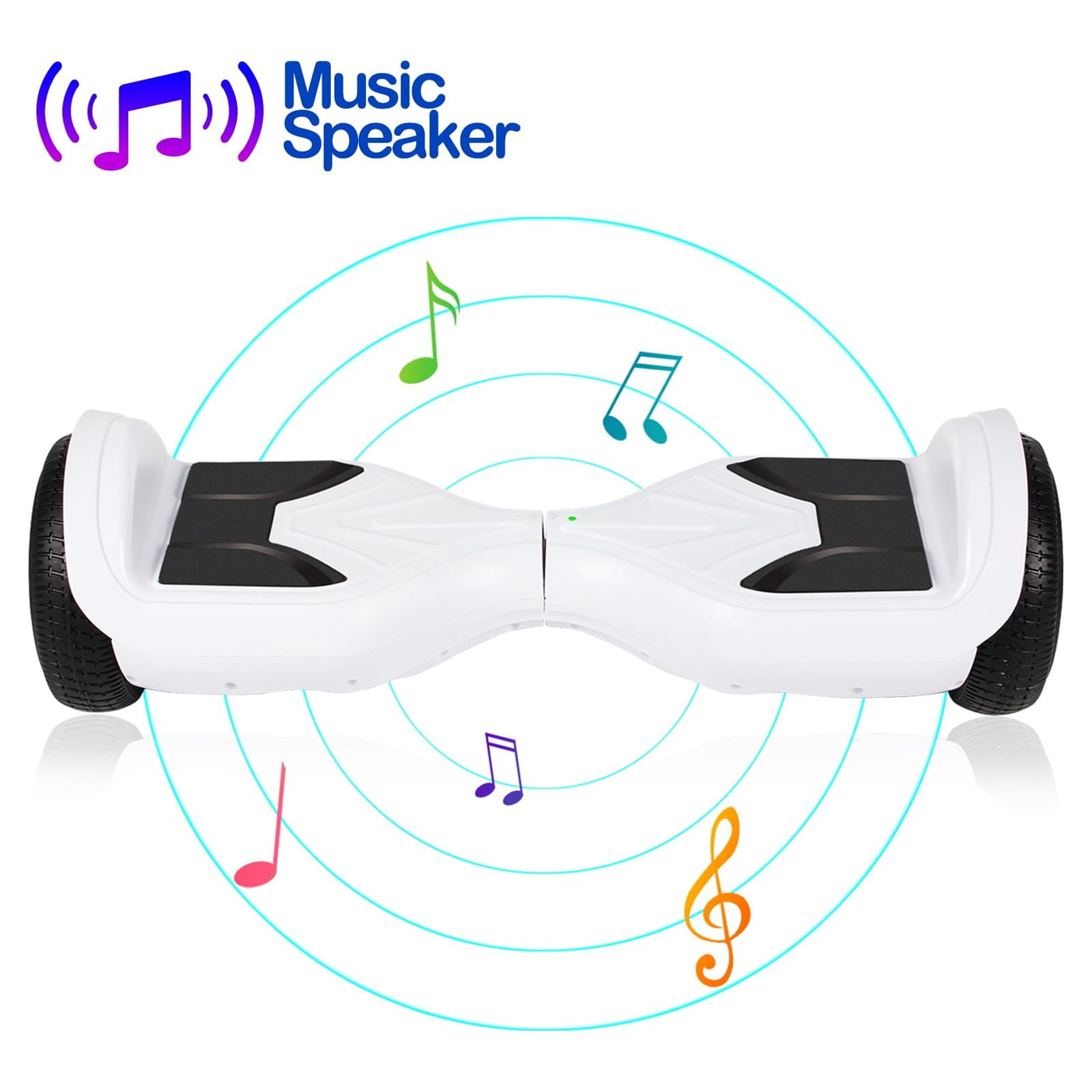 SISIGAD Bluetooth Hoverboard 6.5" Two-Wheel Self Balancing Hoverboard ...