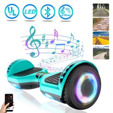 Flash Wheel Hoverboard 6.5" Bluetooth Speaker with LED Light Self ...