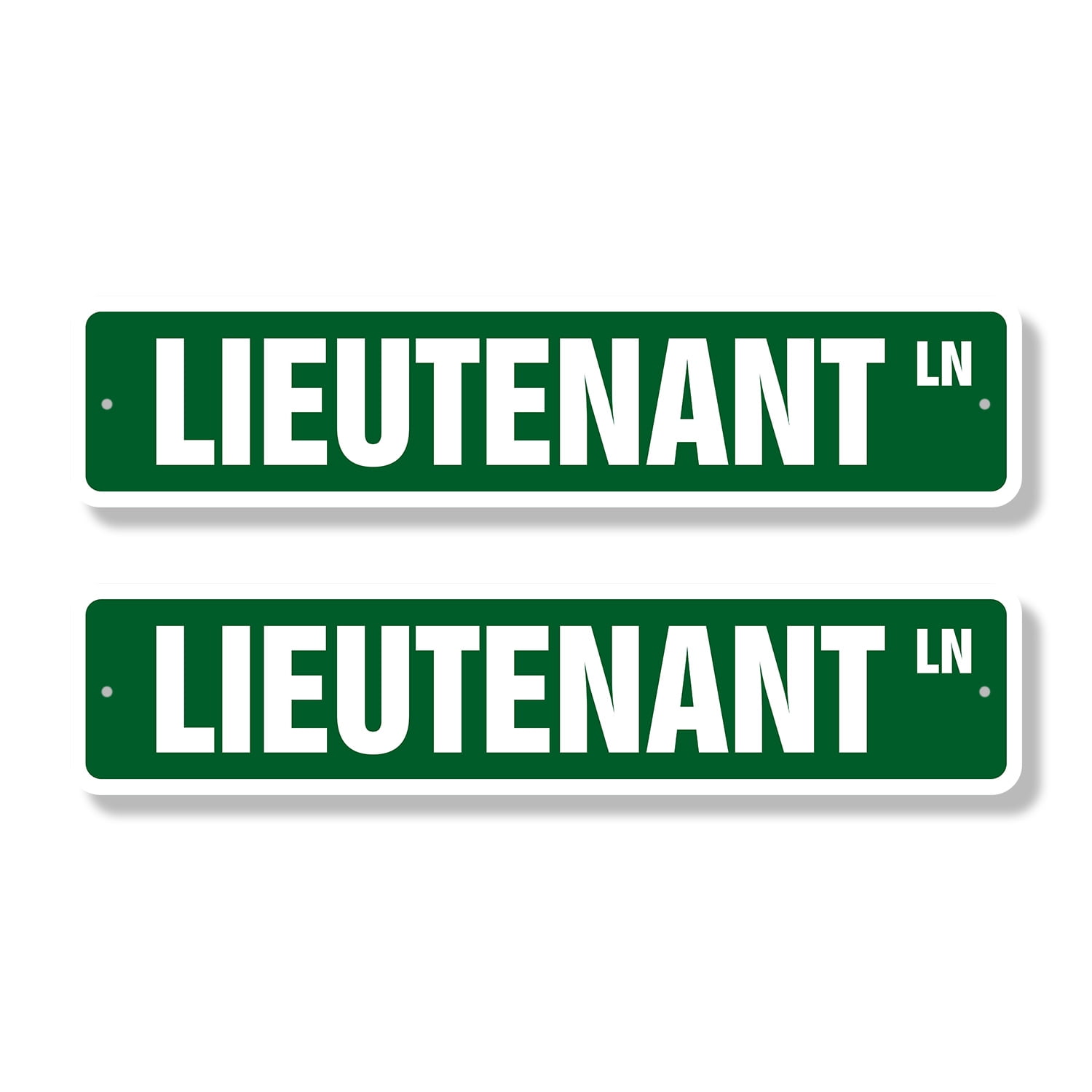 LIEUTENANT Classic Street Sign (2 Pack) Army US military LT 1st Road ...