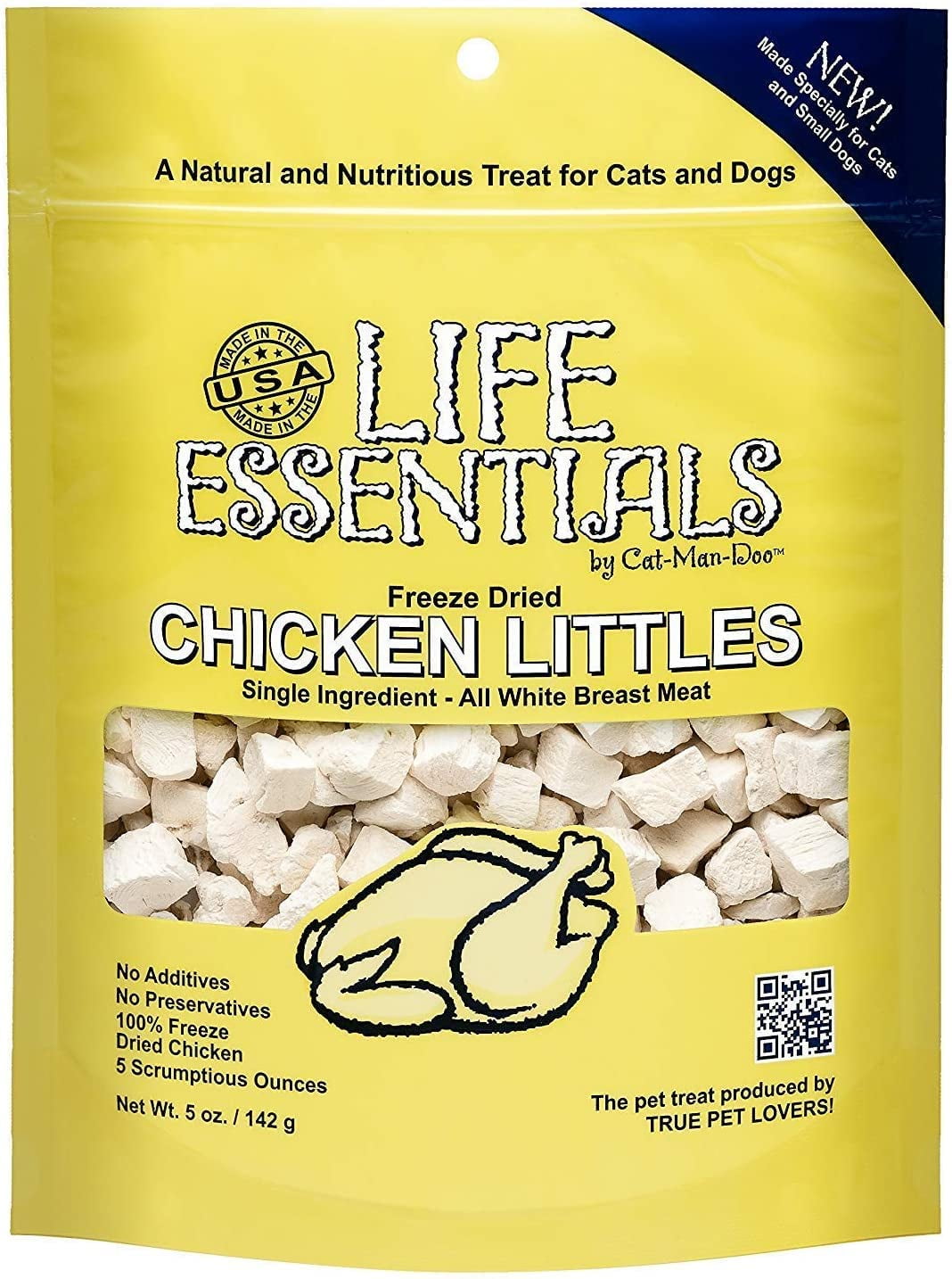 LIFE ESSENTIALS BY CAT-MAN-DOO Freeze Dried ATT1Chicken Little's for ...