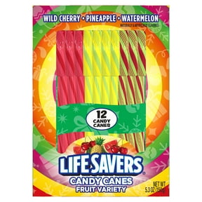 Nerds Holiday Candy Canes, Individually Wrapped, Fruity Grape Flavor ...