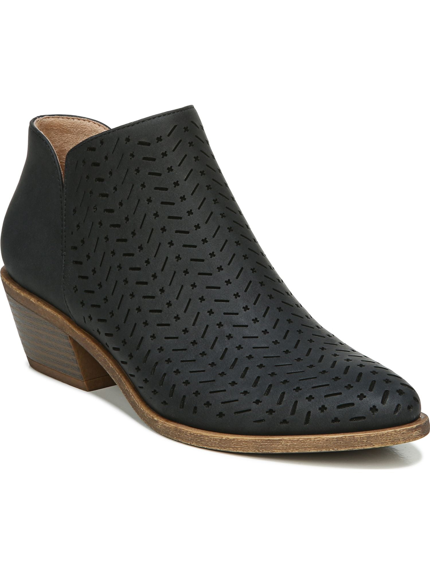 LIFE STRIDE Womens Black Side Cutouts Perforated Cushioned Payton ...