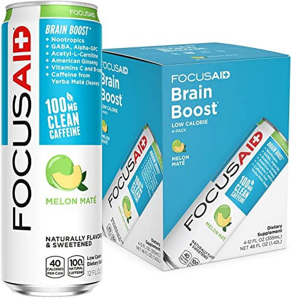 LIFEAID Energy Blend Nootropics Drink for Brain Fuel AlphaGPC GABA BComplex Yerba Mate Green Tea ...