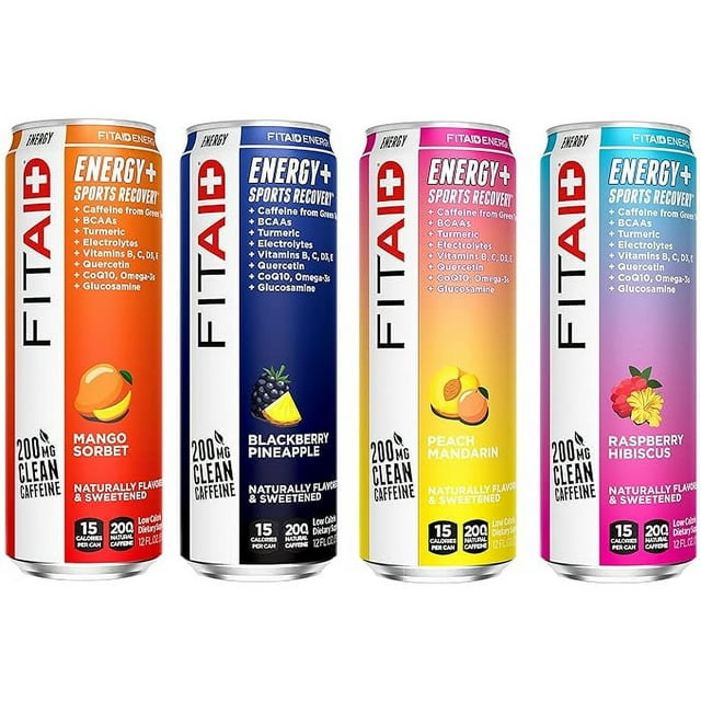 LIFEAID FITAID Energy, 200mg Natural Caffeine, Keto, Variety Pack ...