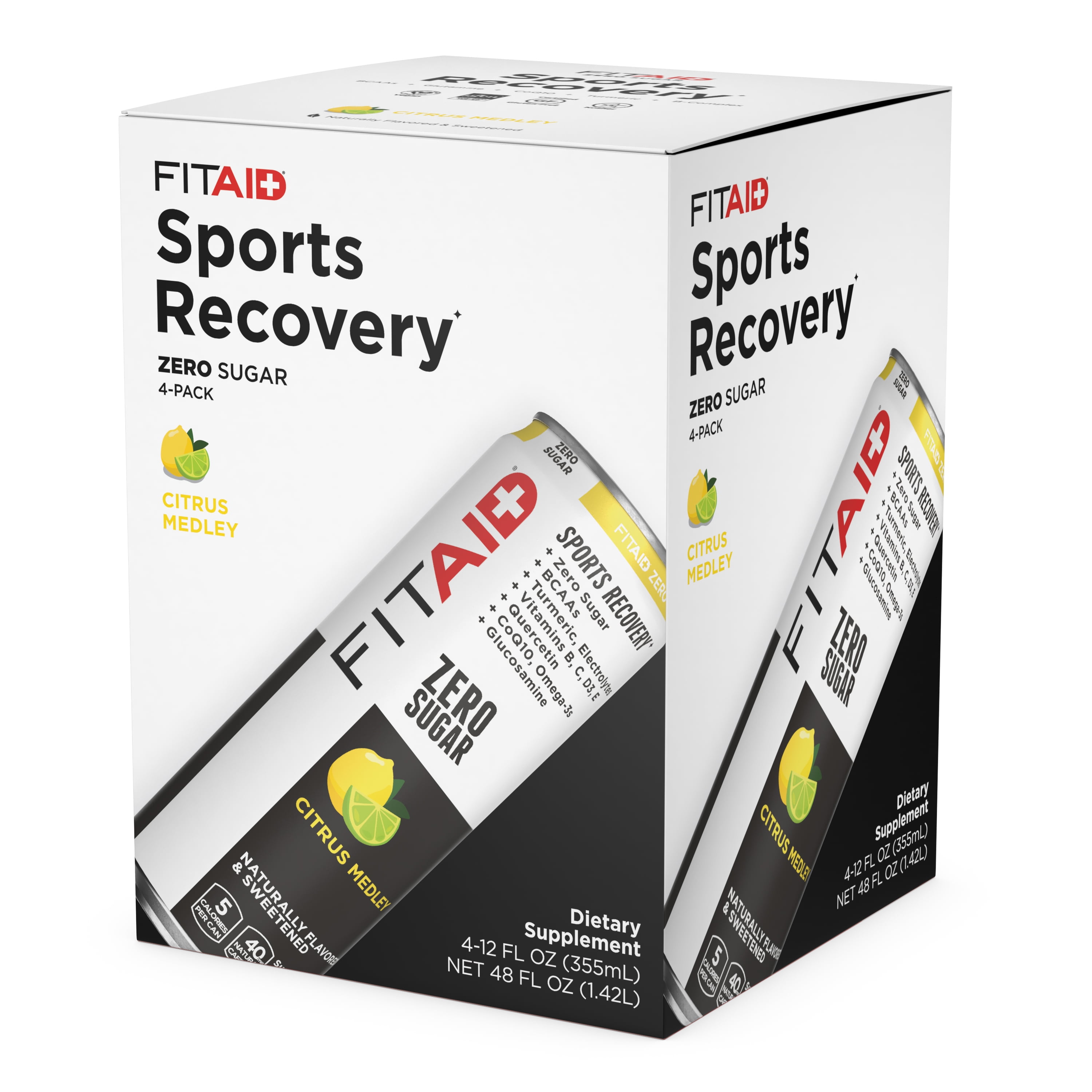 LIFEAID FITAID Zero Sugar Citrus Medley 4-Pack - Walmart.com
