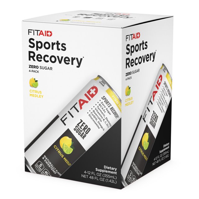LIFEAID FITAID Zero Sugar Citrus Medley 4-Pack - Walmart Business Supplies