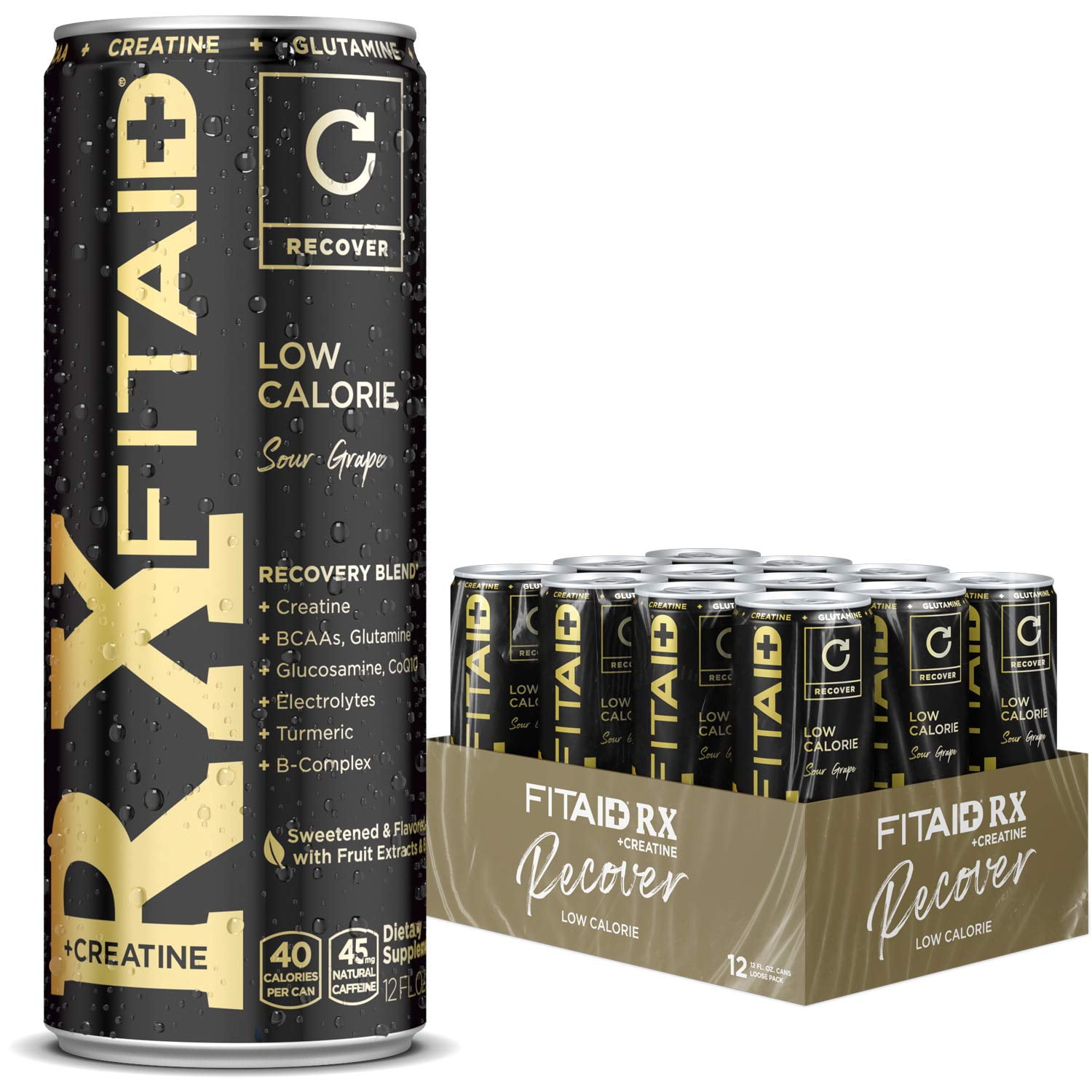 LIFEAID Sports Recovery FITAID RX Sour Grape Single Can - Walmart.com
