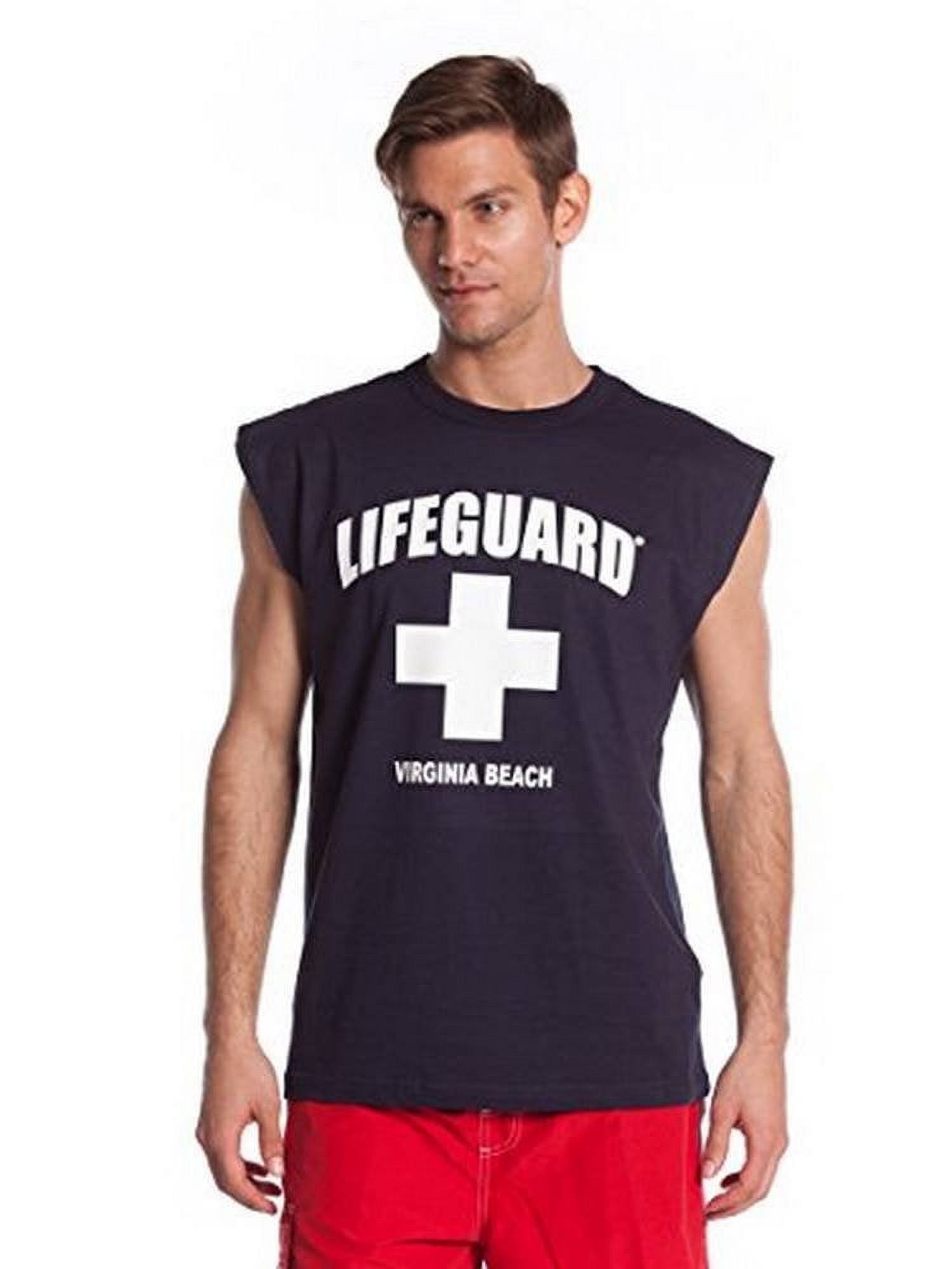 LIFEGUARD Guys Navy Printed Mens Sleeveless Tank (Large) - Walmart.com