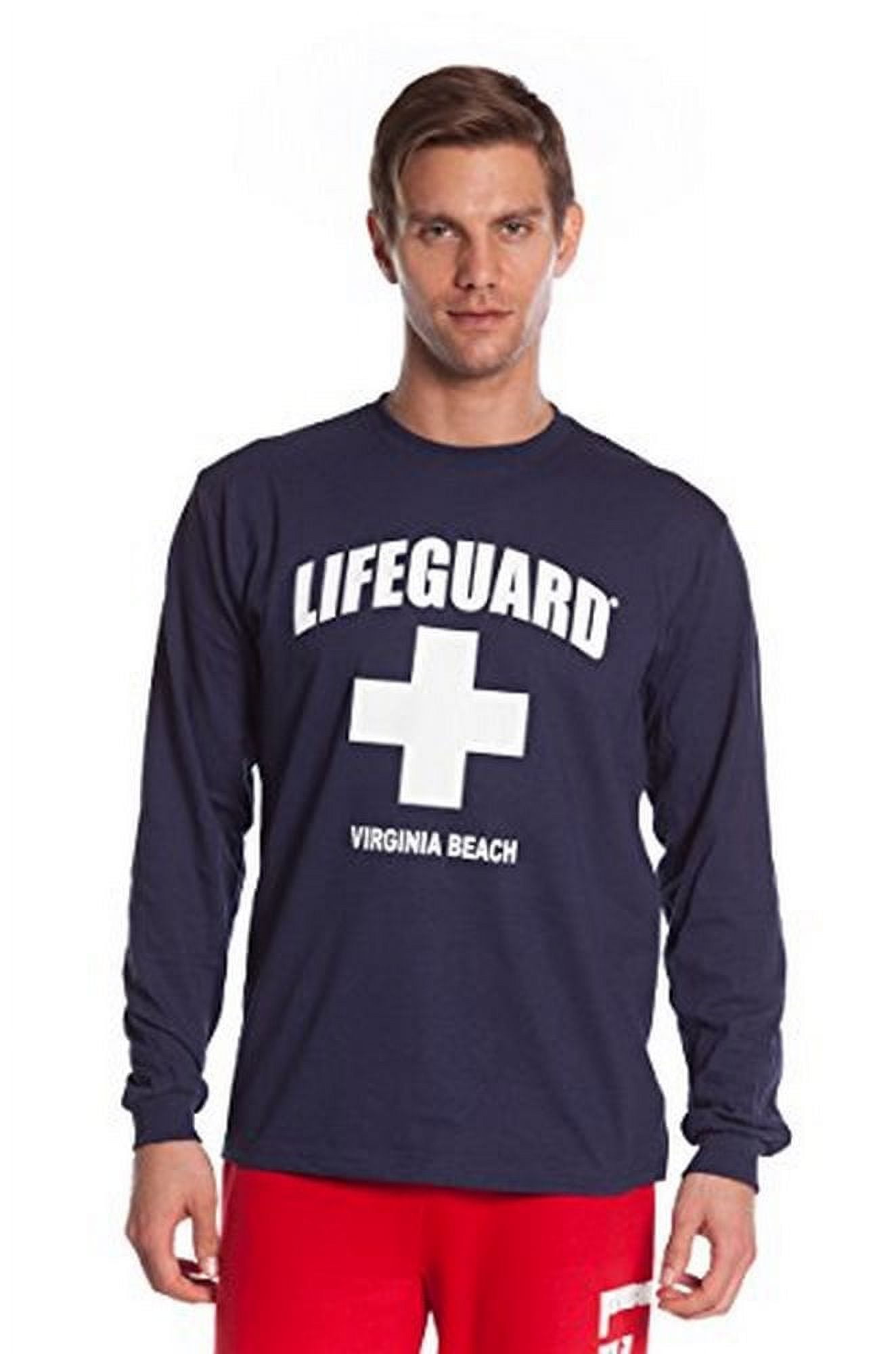 LIFEGUARD Official Guys Long-Sleeve Printed Tee Navy XX-Large - Walmart.com