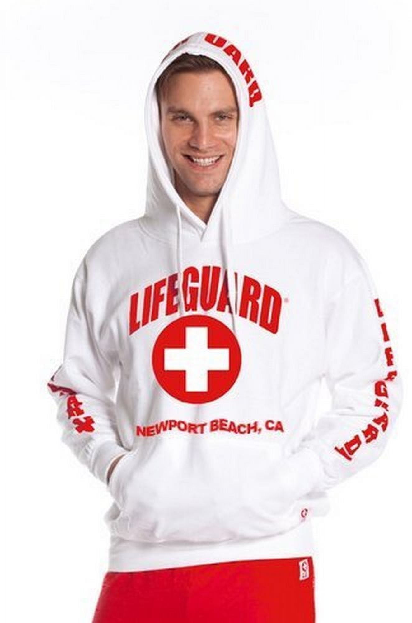 LIFEGUARD Official Guys Outerbanks Hoodie White Large - Walmart.com