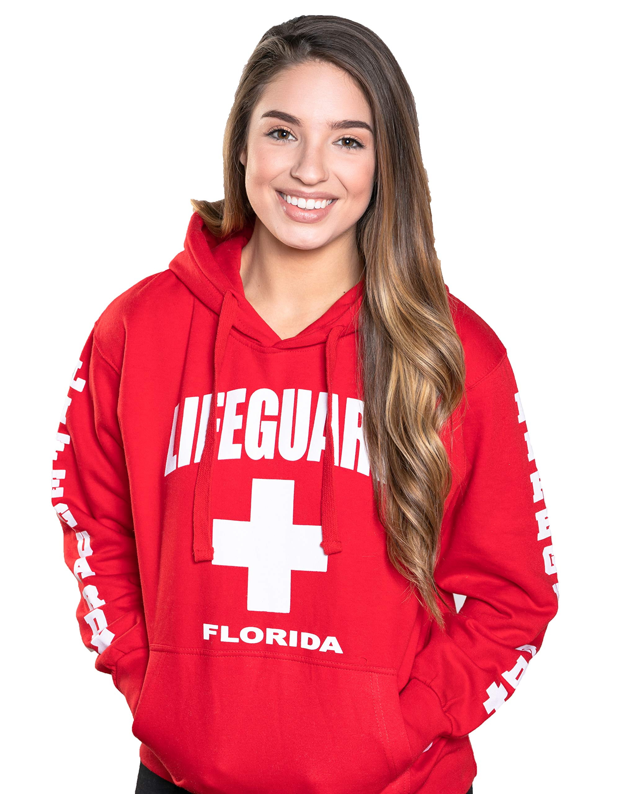 LIFEGUARD Official Ladies Red Hoodie Florida XX-Large - Walmart.com
