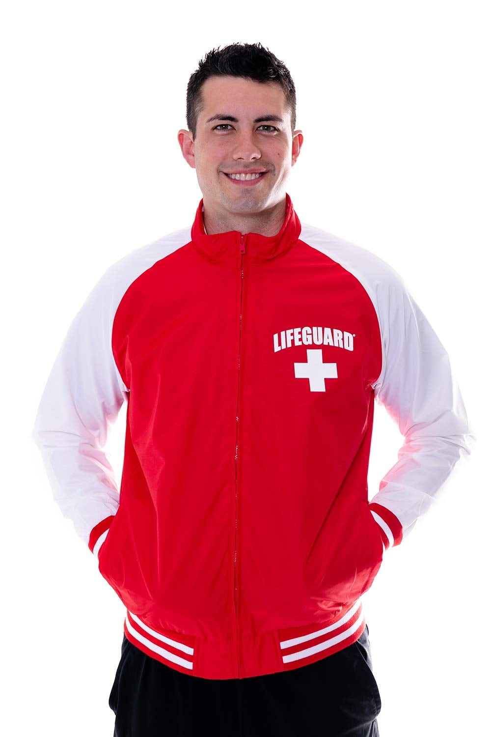 LIFEGUARD Officially Licensed Mens Varsity Championship Raglan Jacket ...