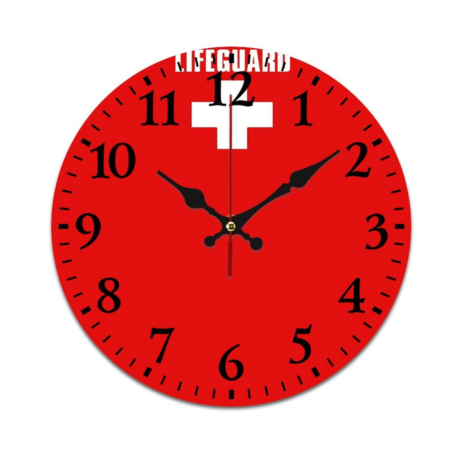 LIFEGUARD RED CROSS Wall Clock Modern Design Clocks Wall Hanging Home ...