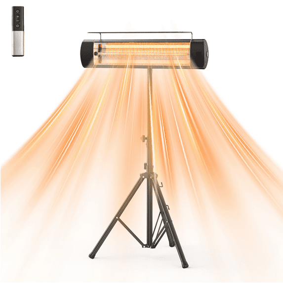 LIFERECORD 1500W Electric Infrared Heater for Outdoor & Indoor Use, 3 ...