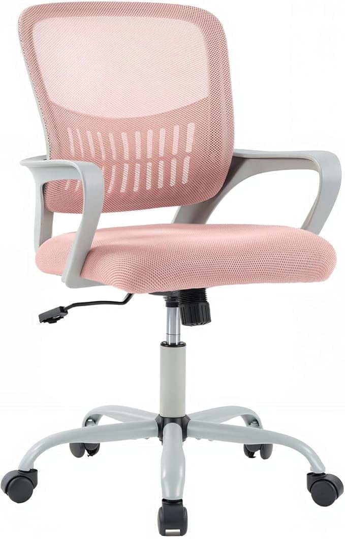 LIFERECORD Ergonomic Mid-Back Office Chair with Lumbar Support ...