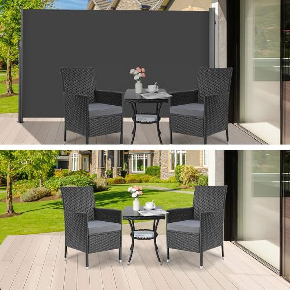 LIFERUN 118" x 71" Side Awning, Retractable Side Awning, Patio ...