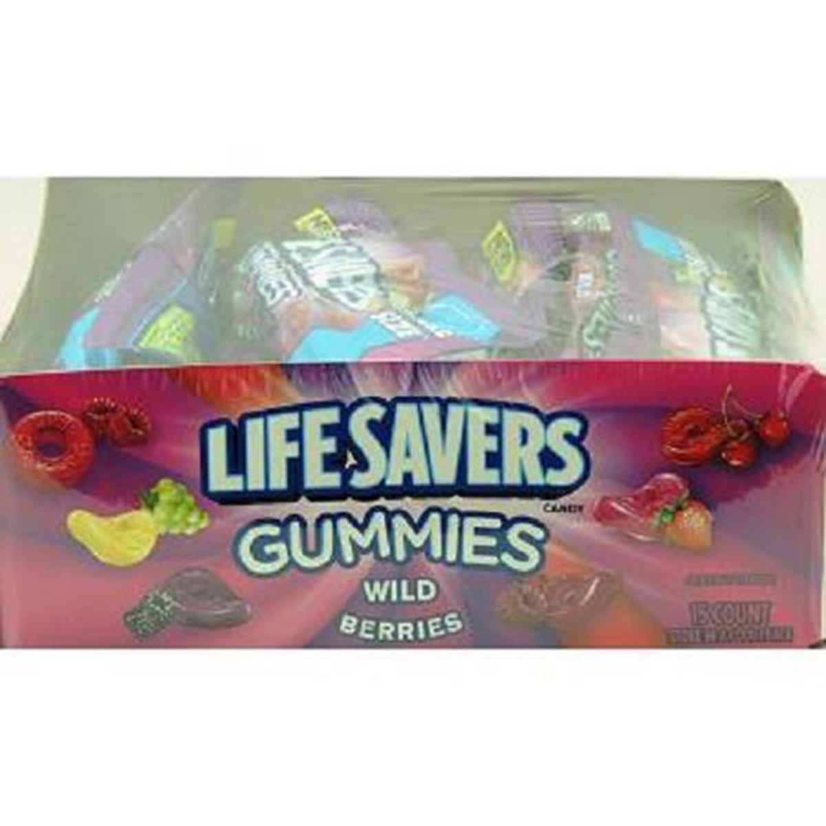 LIFESAVERS GUMMIES KING SIZE WILD BERRIES 4.2 oz Each ( 15 in a Pack ...