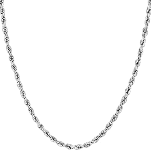 Lifetime Jewelry 24K Gold Plated Rope Chain Necklace for Women and Men ...