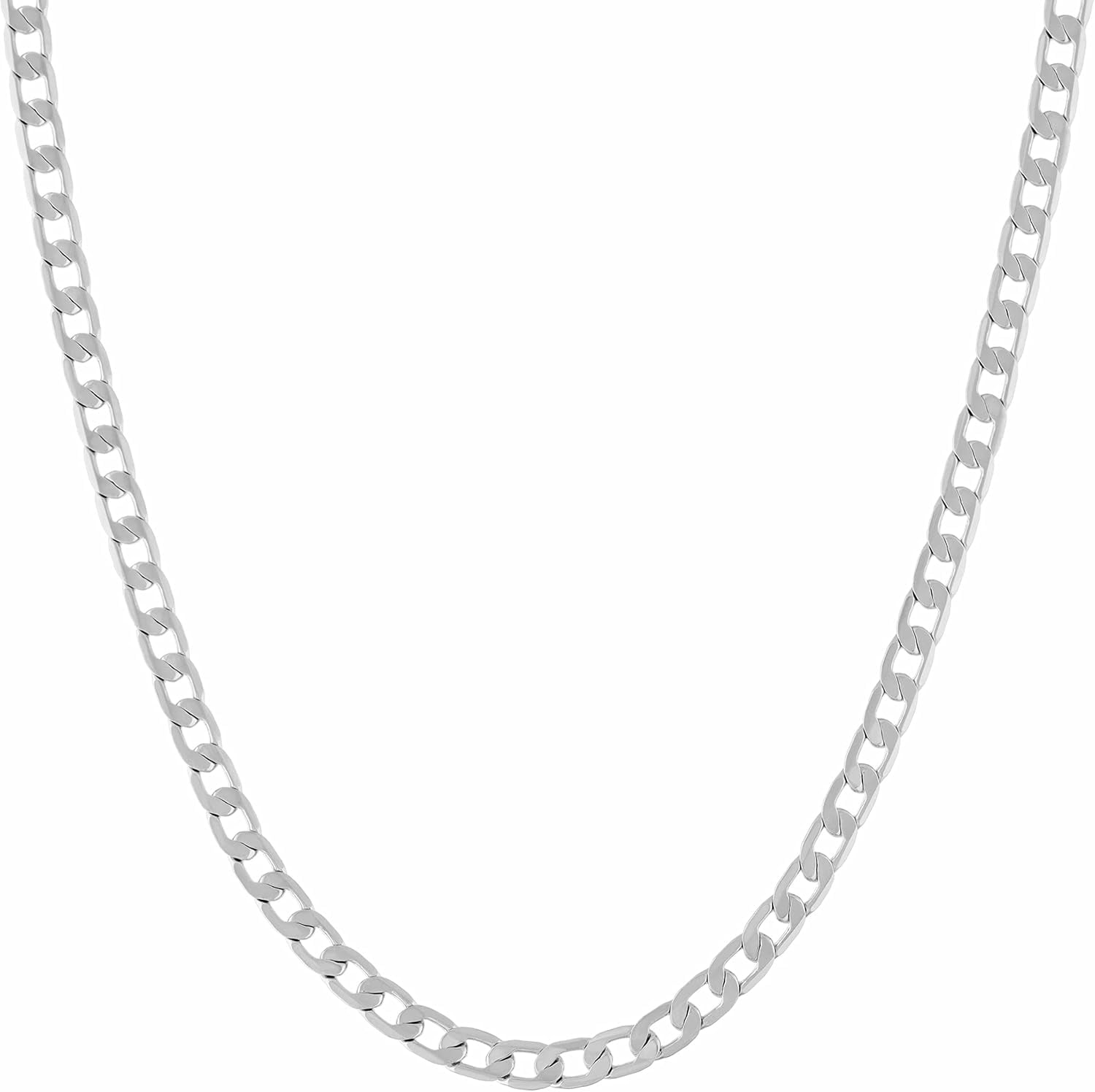 LIFETIME JEWELRY Beveled Cuban Link Curb Chain Necklaces 24k Real Gold ...