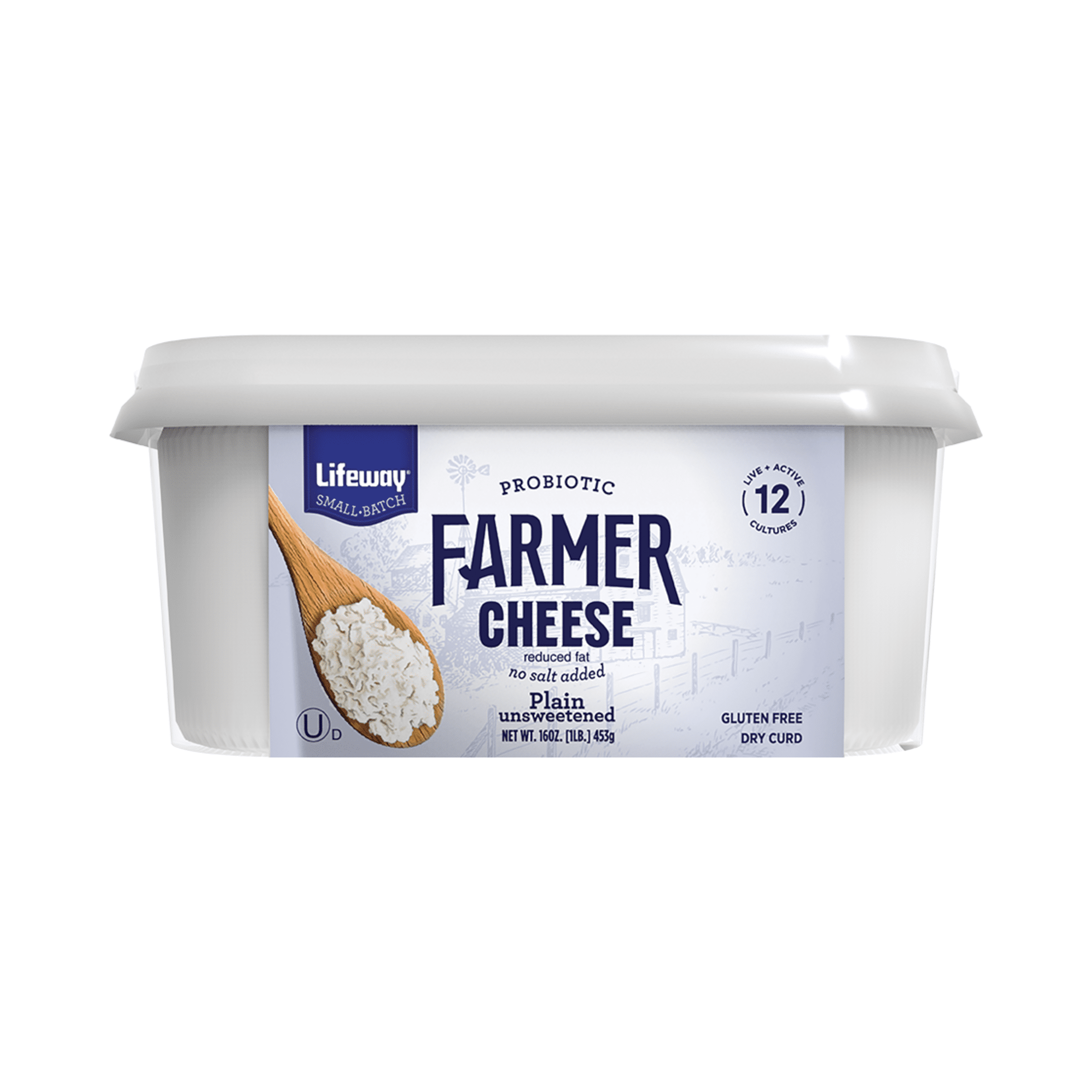Lifeway Farmer Cheese Spread Refrigerated 16 oz Plastic Tub - Walmart.com