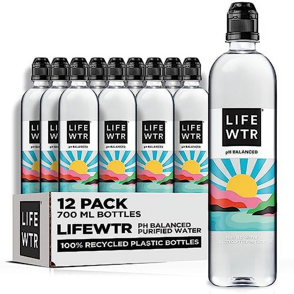 LIFEWTR Premium Purified Water, pH Balanced, Electrolytes, 100% ...