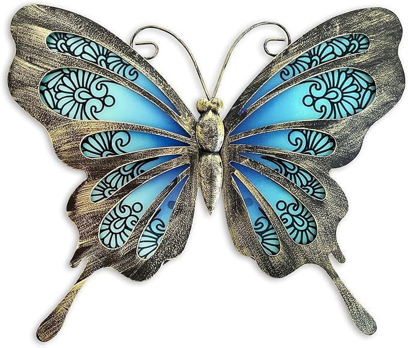 Liffy Metal Butterfly Wall Decor, Outdoor Hanging Wall Art for Garden ...
