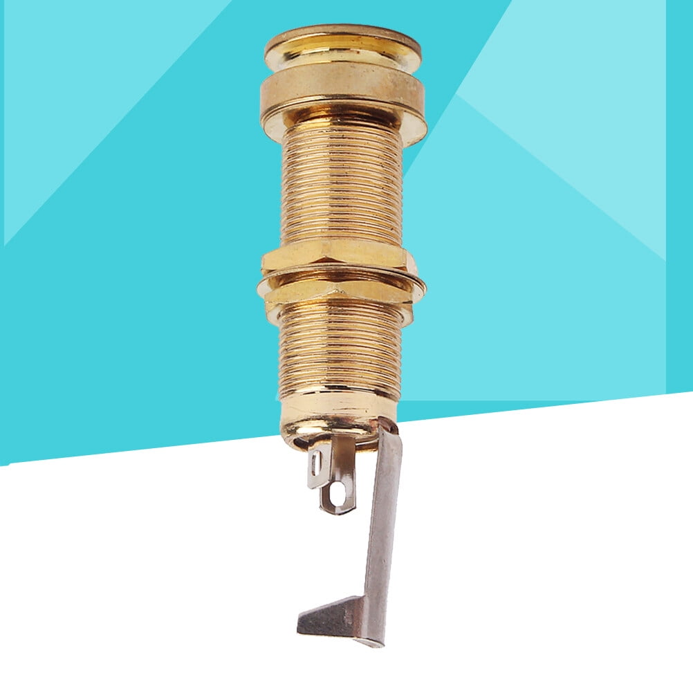 LIFKOME 1/4 Inch 6.35mm Threaded Cylinder Endpin Jack Bass Guitar ...