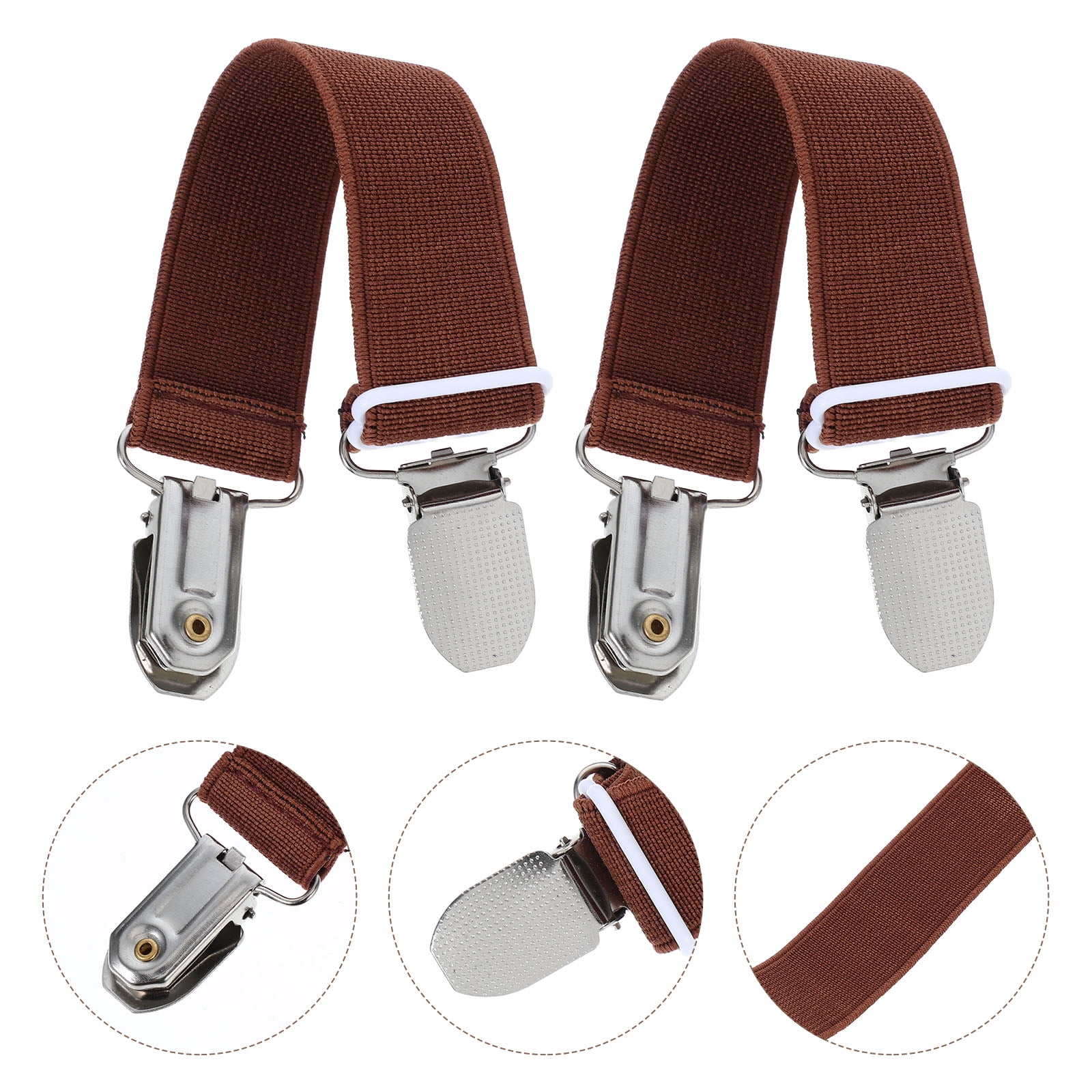 LIFKOME 1 Pair Adjustable Bed Sheet Straps Suspenders Elastic Sheet ...