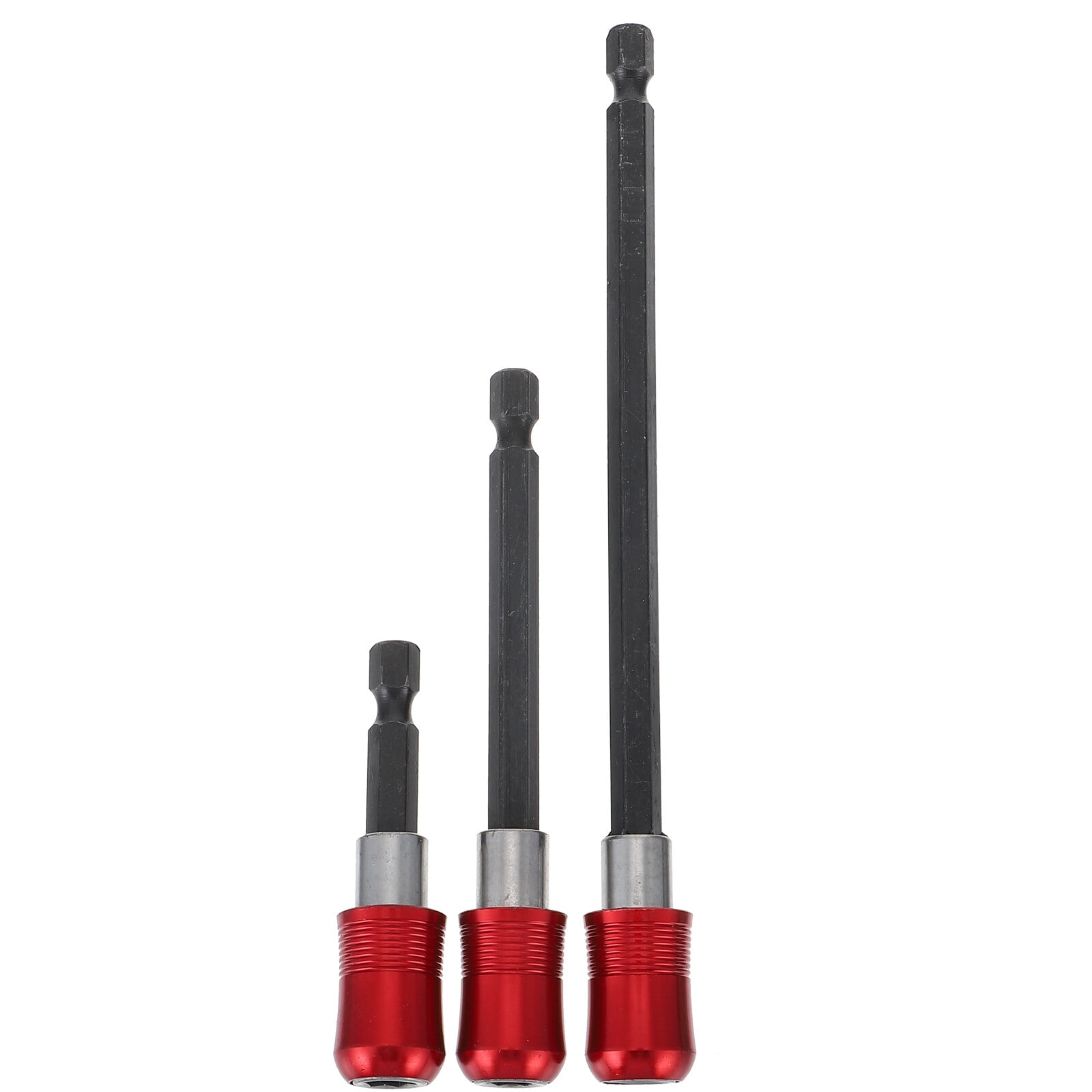 LIFKOME 1 Red Stainless Steel Bit Holder Impact Screwdriver Bit ...