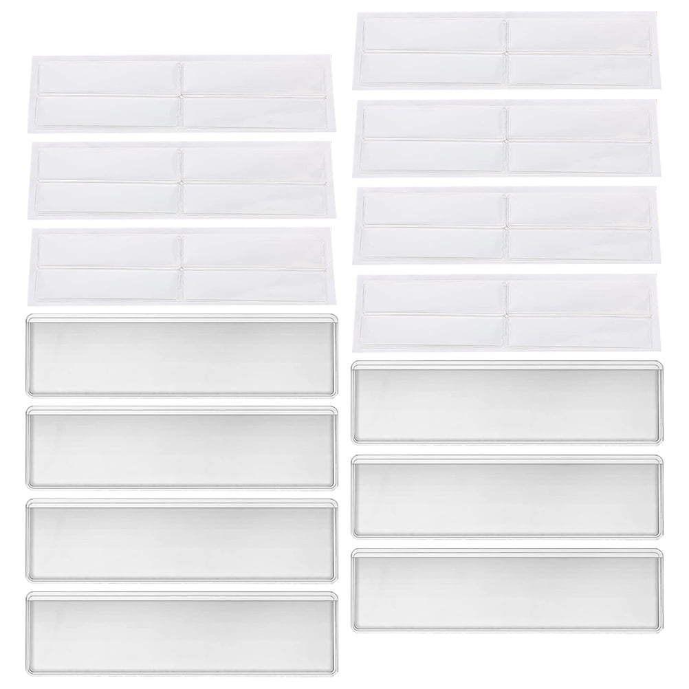 LIFKOME 1 Set Adhesive Shelf Label Holders Clear Pocket Holders Label ...