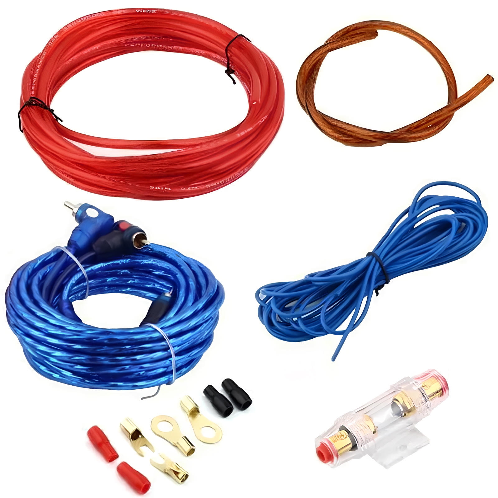 LIFKOME 1 Set Amplifier Wiring Kit Subwoofer Wiring Kit Car Amplifier ...