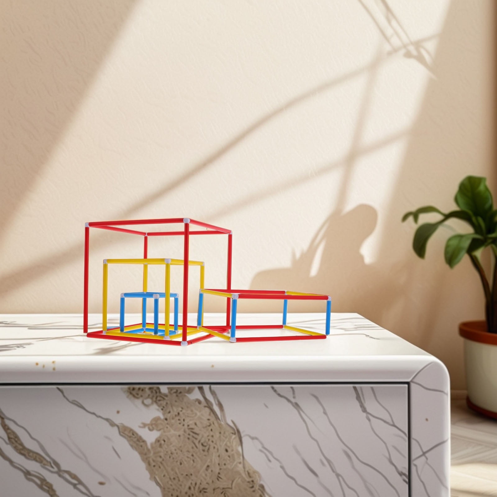 LIFKOME 1 Set Construction Toy Straw Building Set Children Stem ...