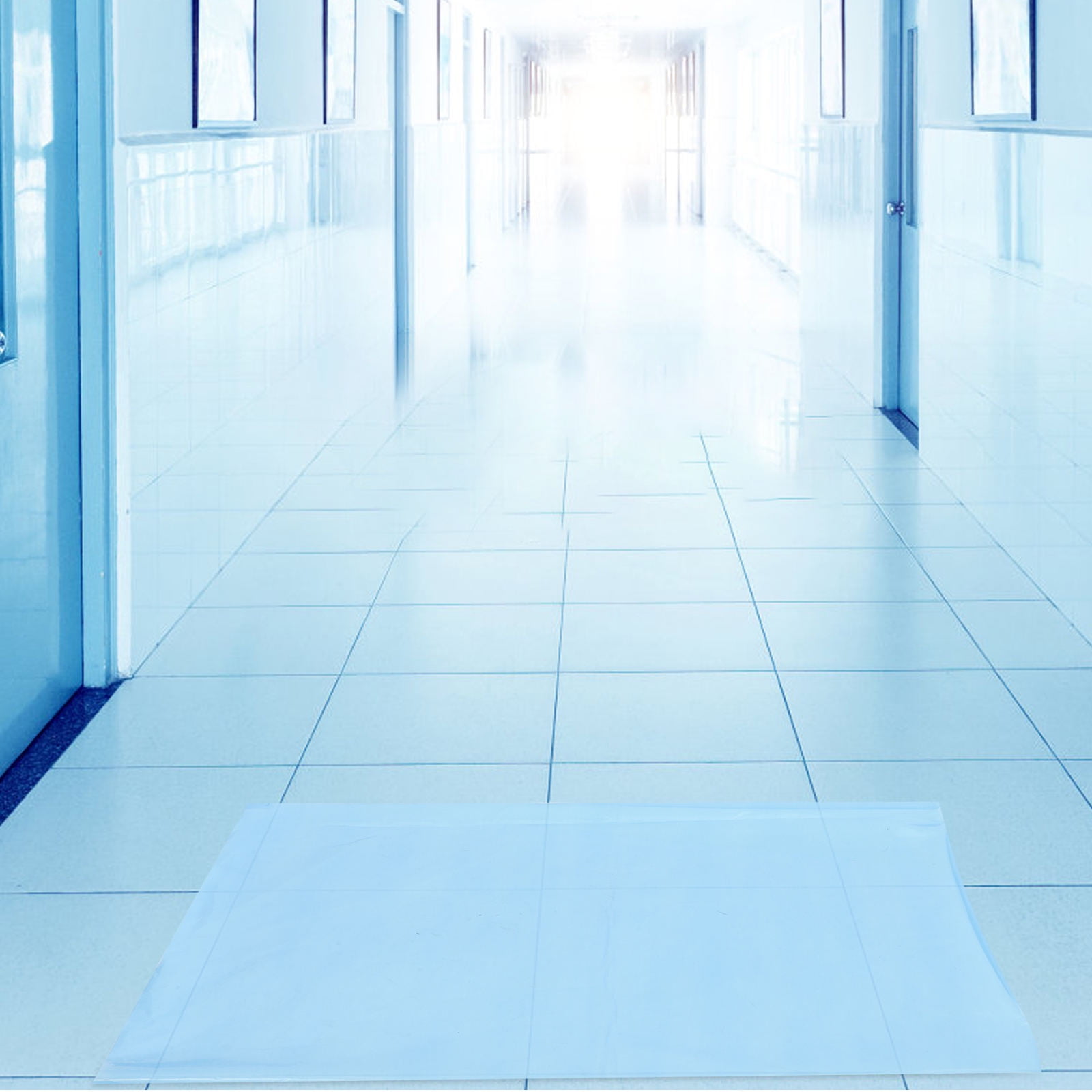 LIFKOME 10 Pcs Clean Room Sticky Mat Bathroom Floor Tile Peel and Blue ...